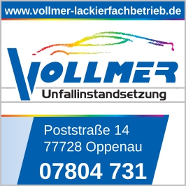 Vollmer GmbH Lackierfachbetrieb - Ihre Autowerkstatt in Oppenau, 77728